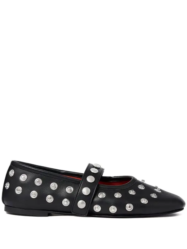 Stella McCartney Stud-embellished Ballerinas - Black