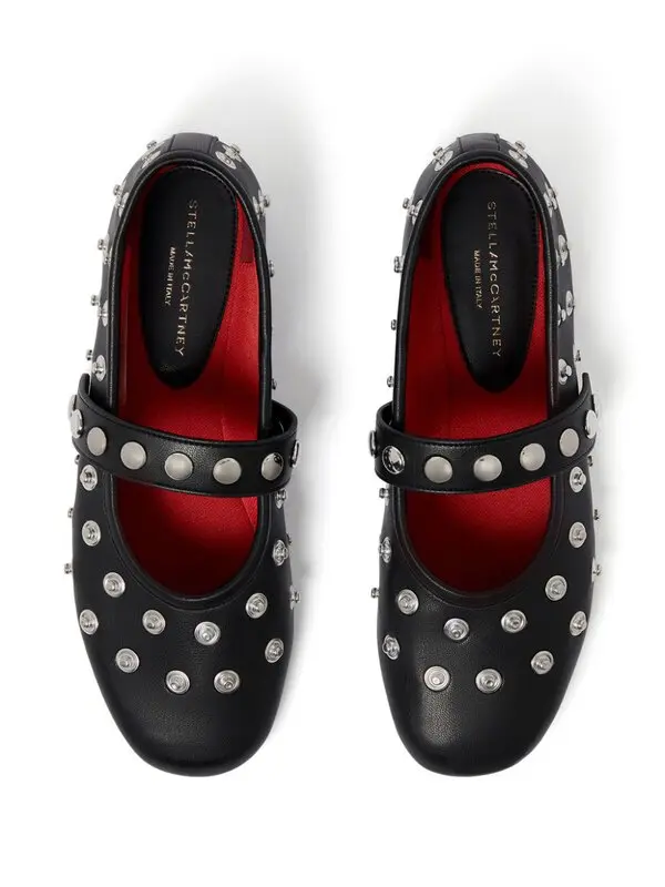 Stella McCartney Studded Mary Jane Ballet Flats - Black