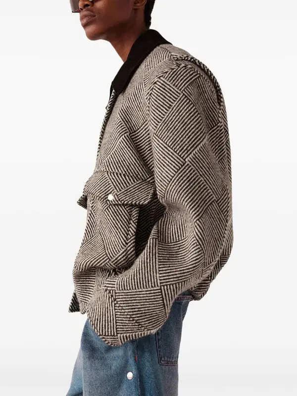 Stella McCartney Corduroy-collar Tweed Jacket