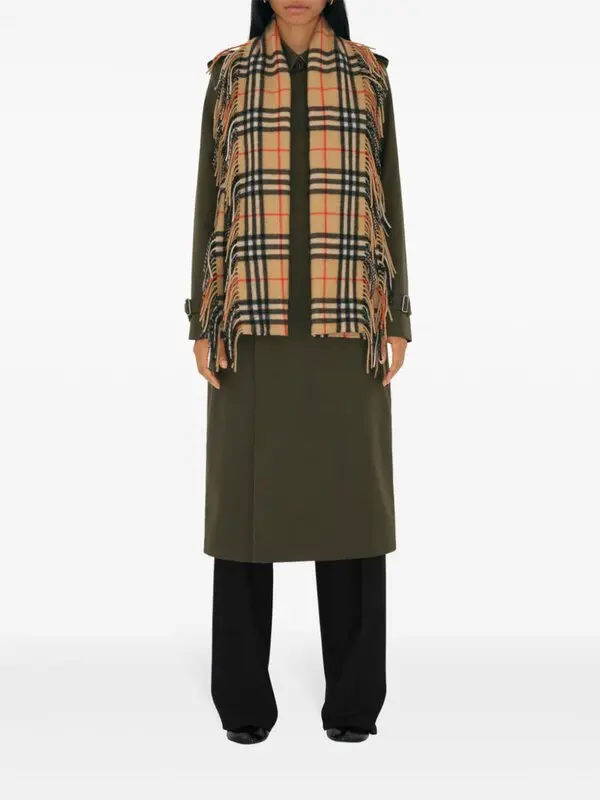 Burberry Check Cashmere Happy Scarf - Neutrals