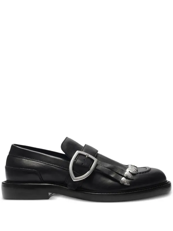 Burberry Leather Cobble Loafers