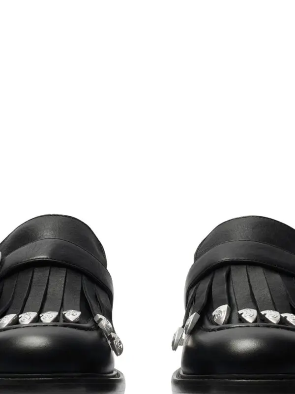Burberry Leather Cobble Loafers