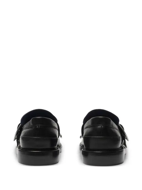 Burberry Leather Cobble Loafers