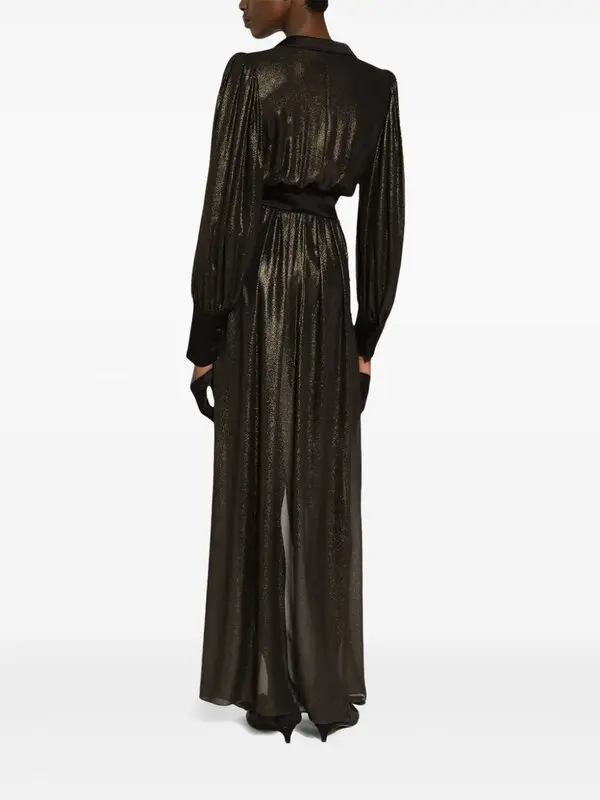 Dolce & Gabbana Lurex Plunge Gown