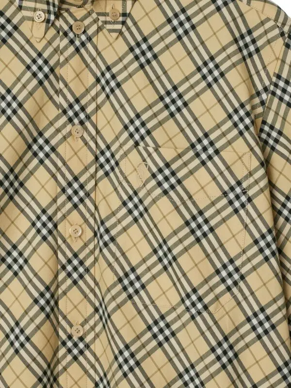 Burberry Check-pattern Cotton Shirt - Neutrals