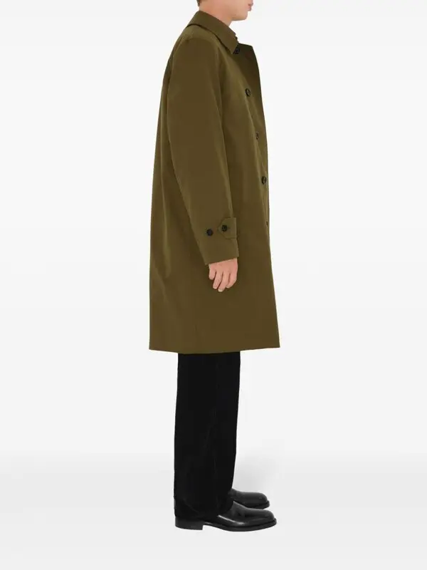 Burberry Gabardine Car Coat - Green