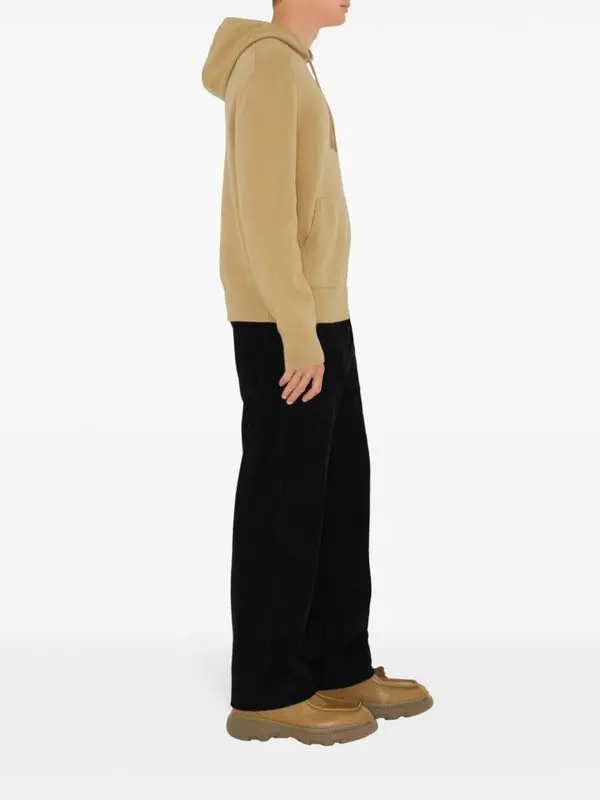 Burberry Intarsia-knit Logo Wool-blend Hoodie