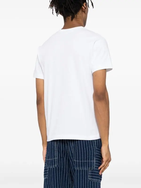 Play Comme Des Garcon Signature Heart Motif T-shirt - White