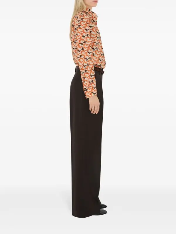 Burberry Fox-print Wool Shirt