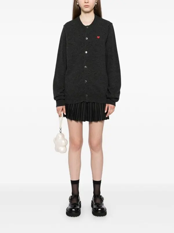 Play Comme Des Garcon Wool Cardigan