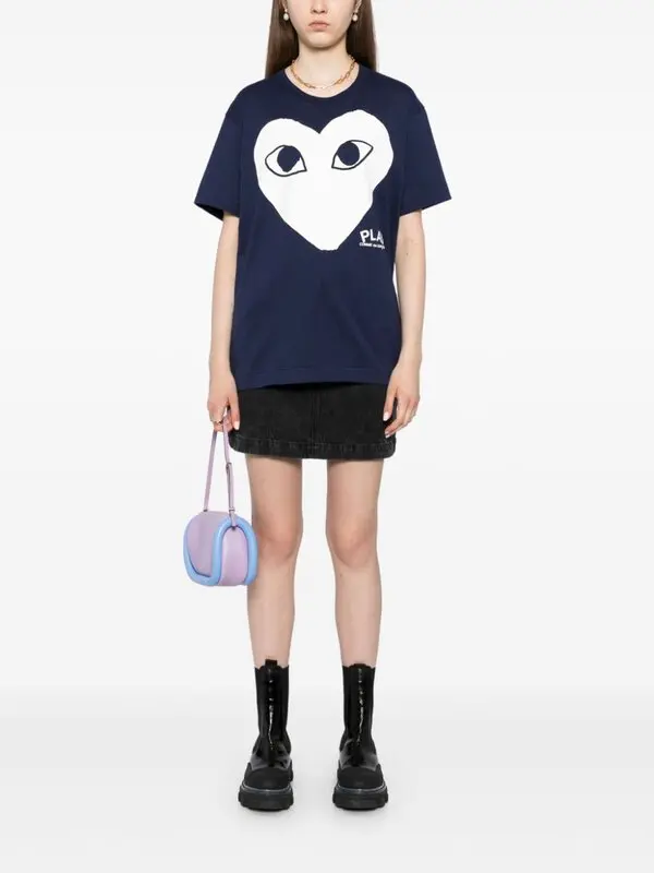 Play Comme Des Garcon Heart-printed T-shirt