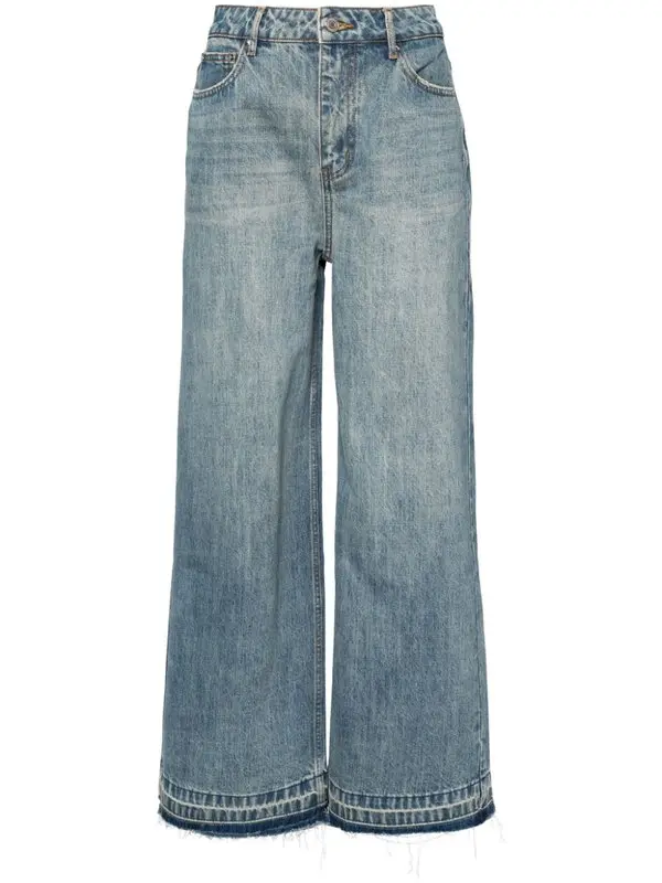 B+AB Fringed Relaxed Jeans
