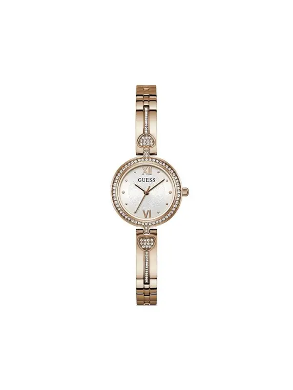 Guess Crystal Quartz 27mm Timepiece - Silver