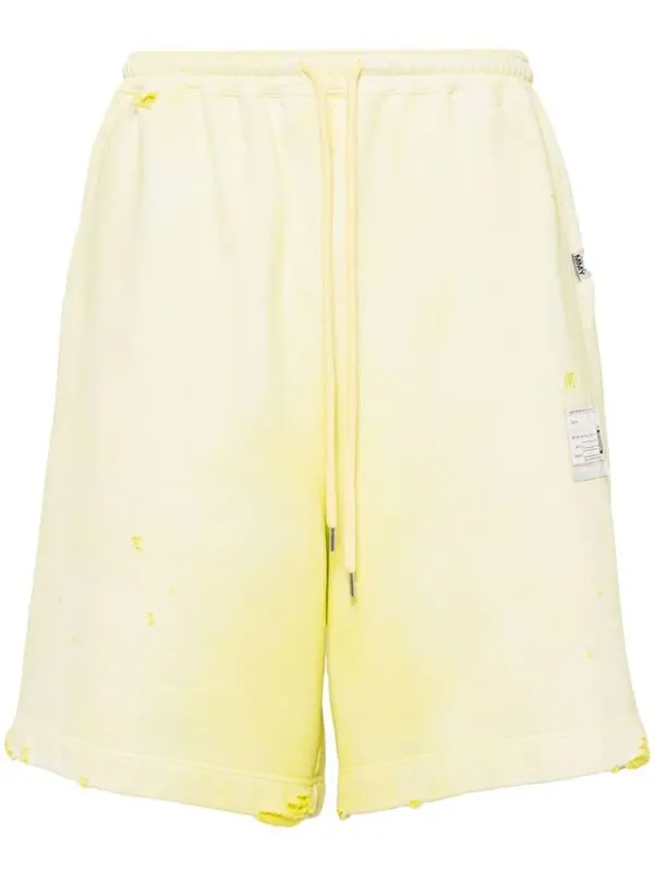 Mihara Yasuhiro Cotton Shorts - Yellow