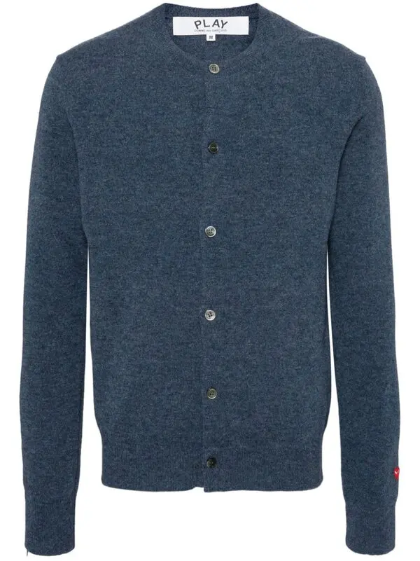 Play Comme Des Garcon Wool Cardigan