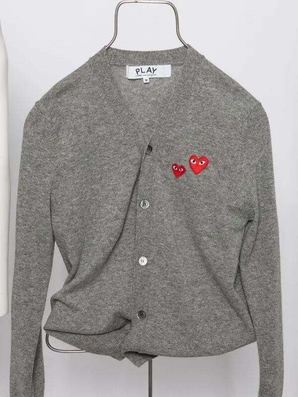 Play Comme Des Garcon Wool Cardigan