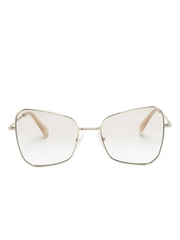 SWAROVSKI Geometric-frame Sunglasses - Gold