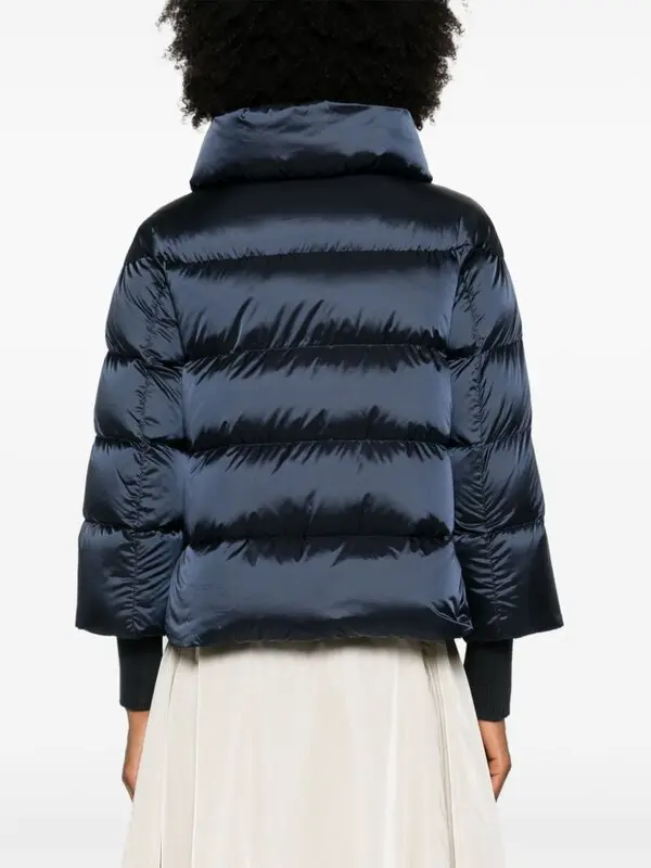 Add Quilted Puffer Jacket - Blue