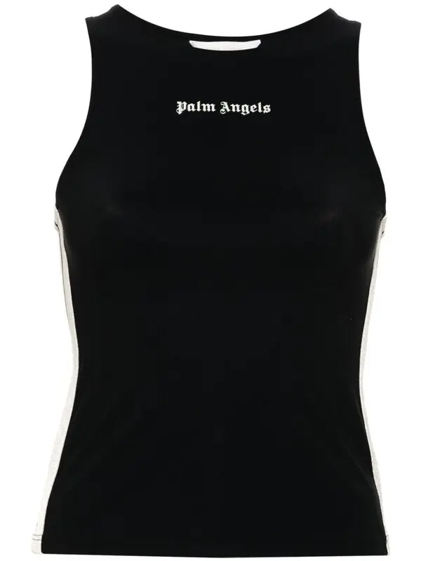 Palm Angels Logo-print Tank Top - Black