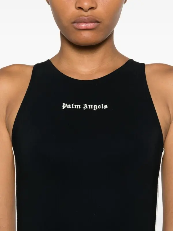 Palm Angels Logo-print Tank Top - Black