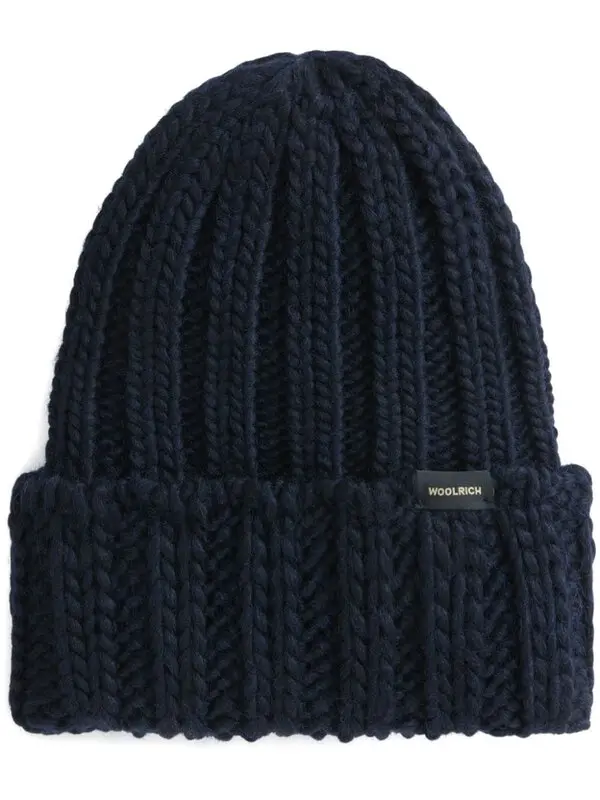 Woolrich Ribbed-knit Beanie - Blue