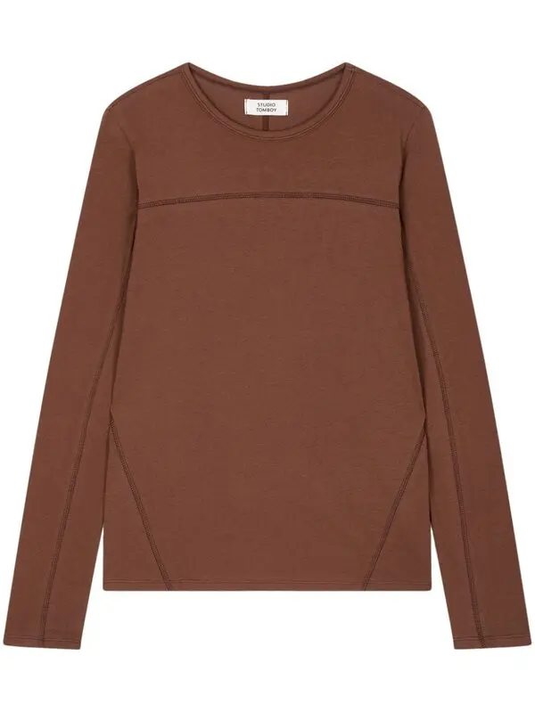 STUDIO TOMBOY Cotton T-shirt - Brown
