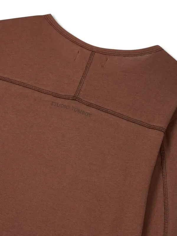 STUDIO TOMBOY Cotton T-shirt - Brown