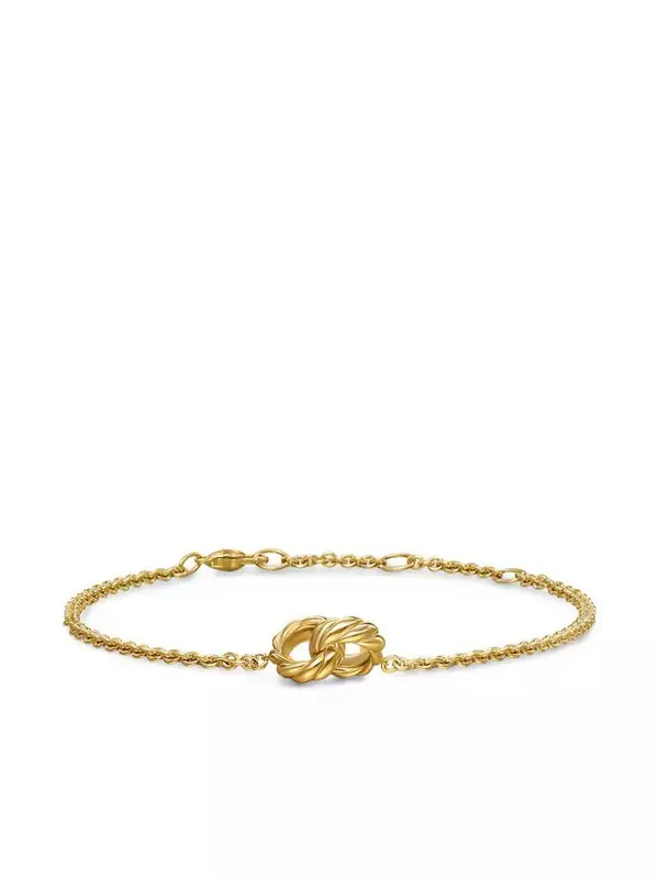 David Yurman 18kt Yellow Sculpted Cable Chain Bracelet - Gold