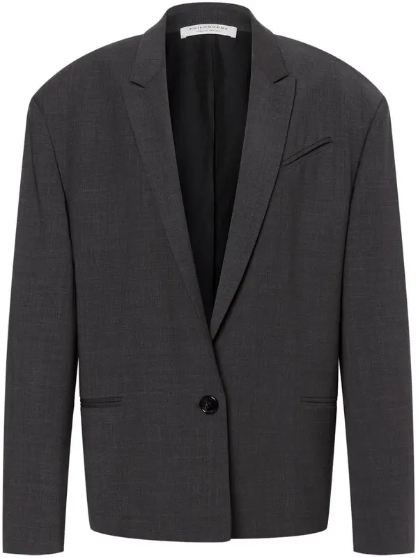 Philosophy Di Lorenzo Serafini Single-breasted Blazer - Grey
