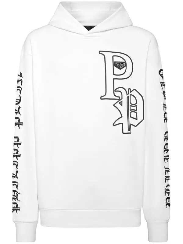 Philipp Plein Gothic Hoodie - White