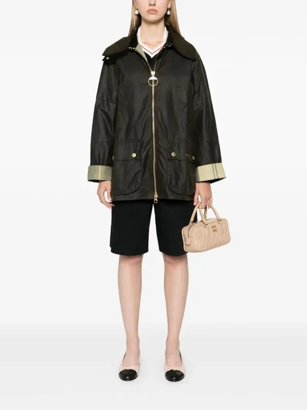 Barbour Allerston Waxed Coat - Green