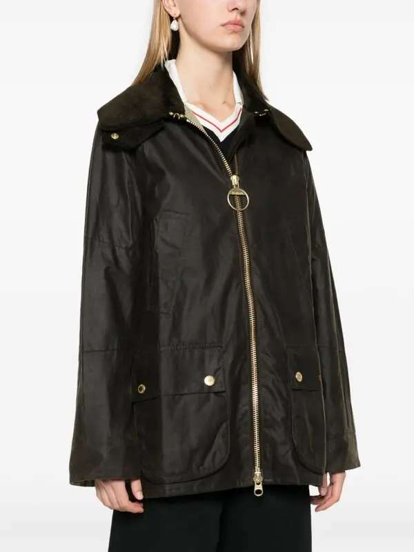 Barbour Allerston Waxed Coat - Green