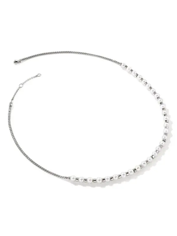 John Hardy Essential Pearl Necklace - Silver