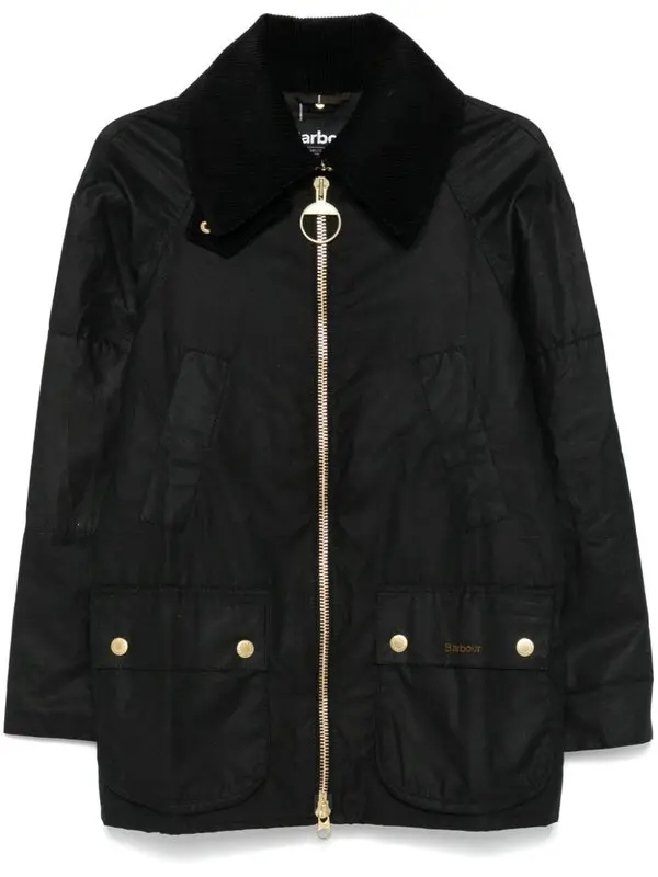 Barbour Allerston Waxed Cotton Coat - Black