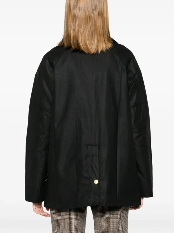 Barbour Allerston Waxed Cotton Coat - Black
