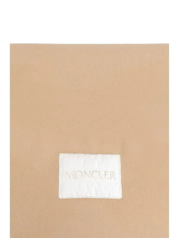 Moncler Logo-patch Scarf - Neutrals