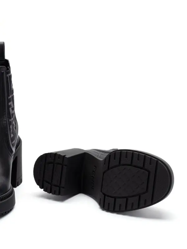 Fendi 65mm Monogram-detailed Boots