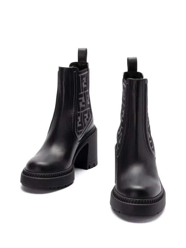 Fendi 65mm Monogram-detailed Boots
