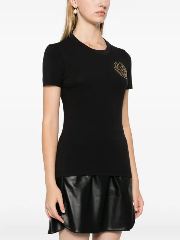 Versace Logo-print T-shirt - Black