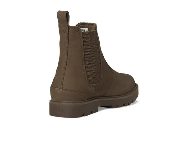 Toms Griffin Water Resistant Leather Chelsea Boots - Brown