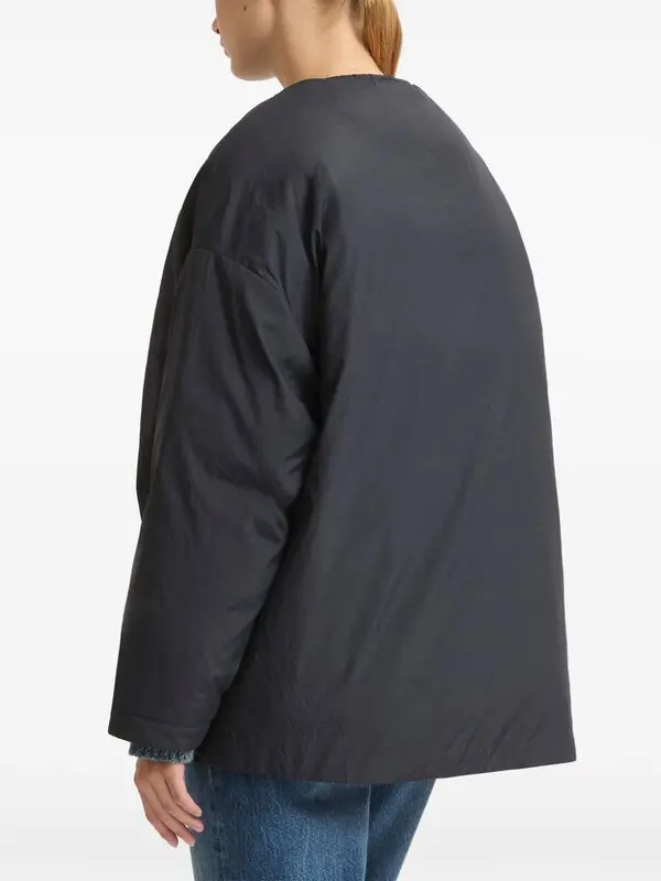 YVES SALOMON Drawstring Neck Down Jacket - Blue