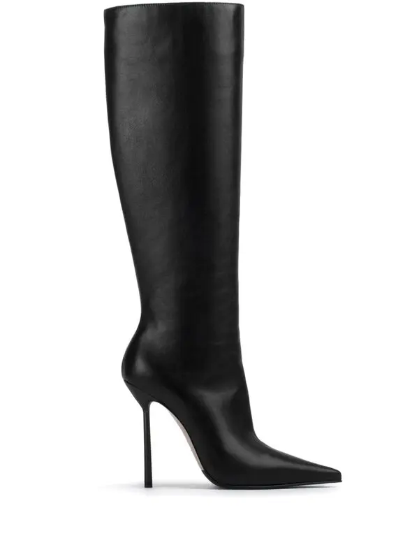 LE SILLA Bella 120mm Pointed-toe Leather Boots