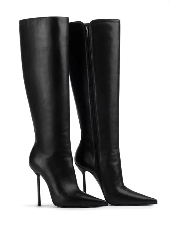 LE SILLA Bella 120mm Pointed-toe Leather Boots