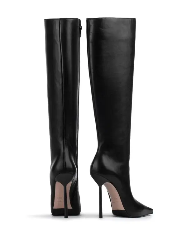 LE SILLA Bella 120mm Pointed-toe Leather Boots