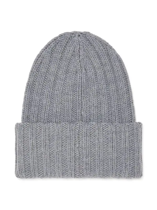 Dsquared2 Logo Appliqué Knit Beanie - Grey
