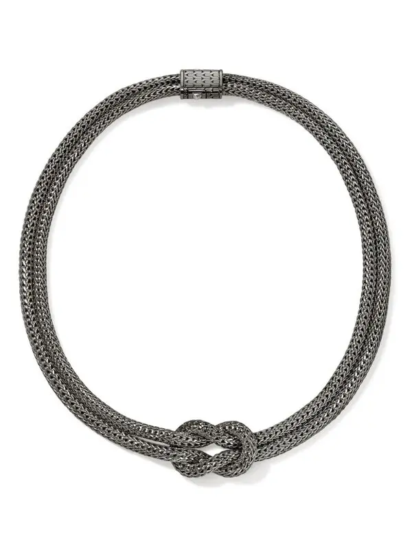 John Hardy Love Knot Chain Necklace - Silver