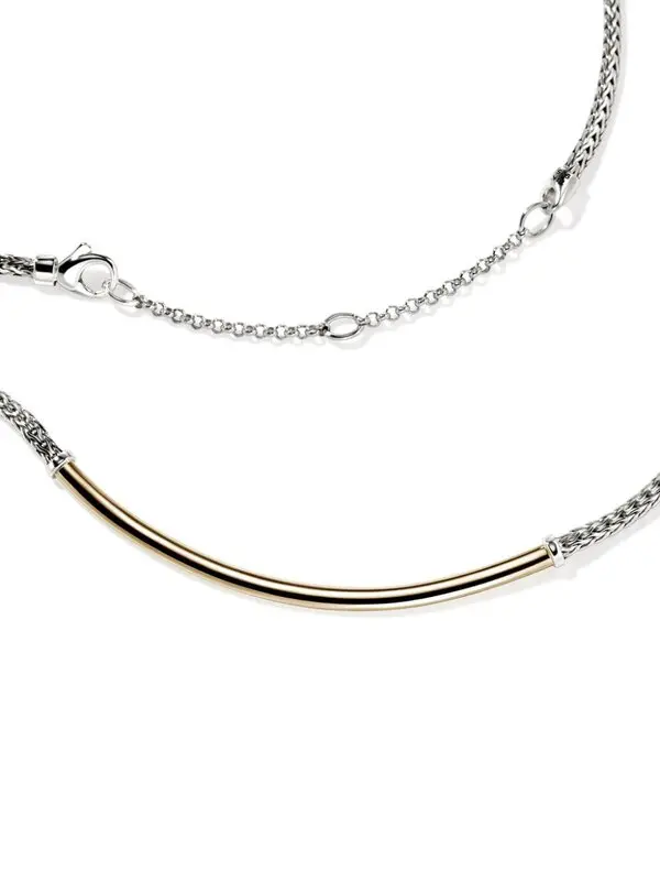John Hardy 14kt Gold Jh Essential Chain Necklace - Silver