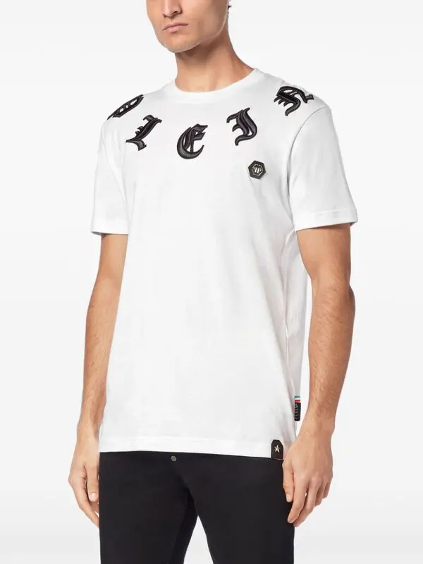 Philipp Plein Ss Gothic Plein T-shirt - White