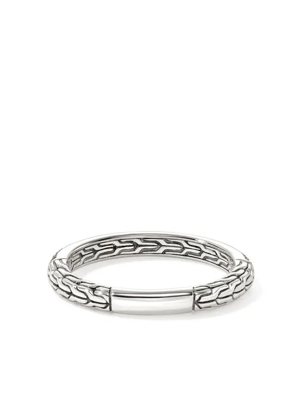 John Hardy Essential Diamond Band Ring - Silver