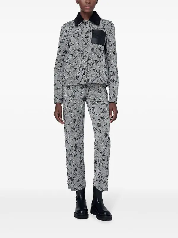 Ports 1961 Floral-print Straight-leg Jeans